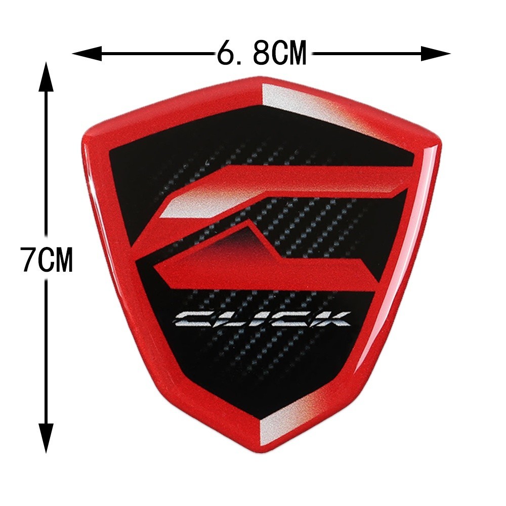 Click 125i 150i Motorcycle Emblem Stickers Logo Mags Panel Protector ...