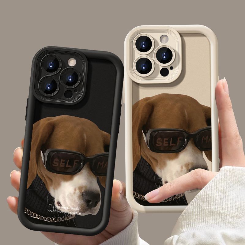 Cool Funny Sunglasses Dog Fashion Soft Silicone Casing for IPhone X XR ...