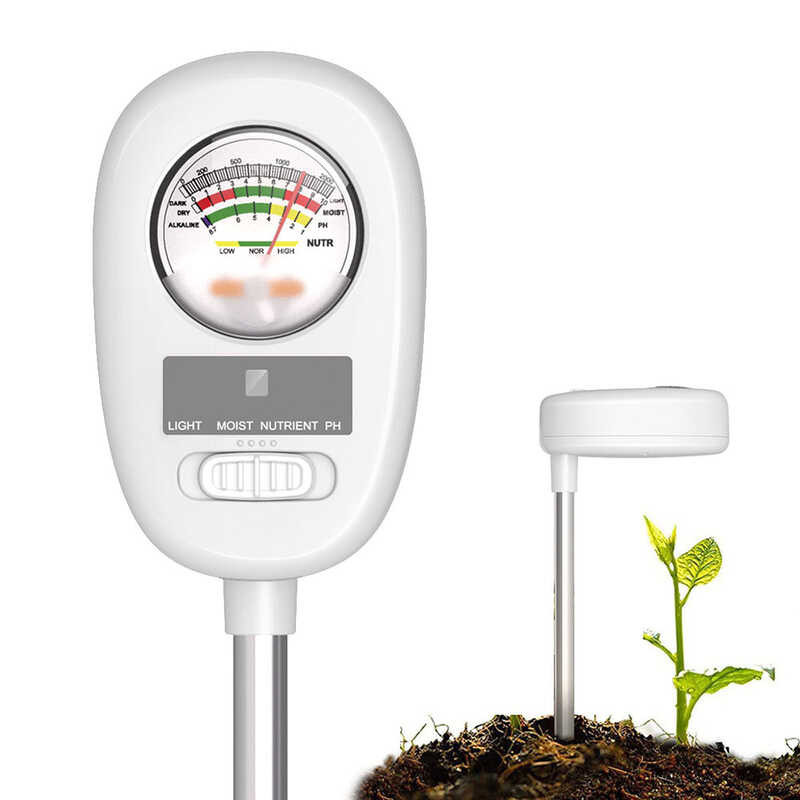 Soil Moisture Meter 4-in-1 Soil Tester Of Soil PH Meter/Fertility/Light ...