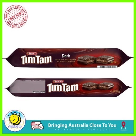 Arnott's Tim Tam Dark Chocolate Biscuits 200g (expiry DEC 20 ,2024 ...