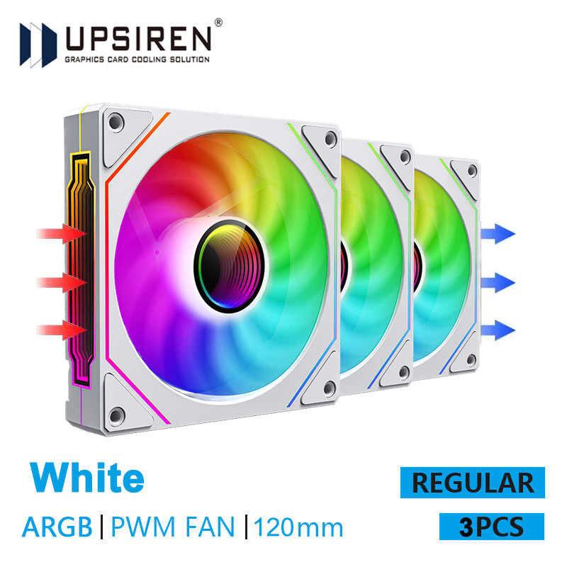 UPSIREN Uf-1 PRISM 4 PRO Computer Chassis Fan 12Cm ARGB 4 Pin PWM Quiet ...