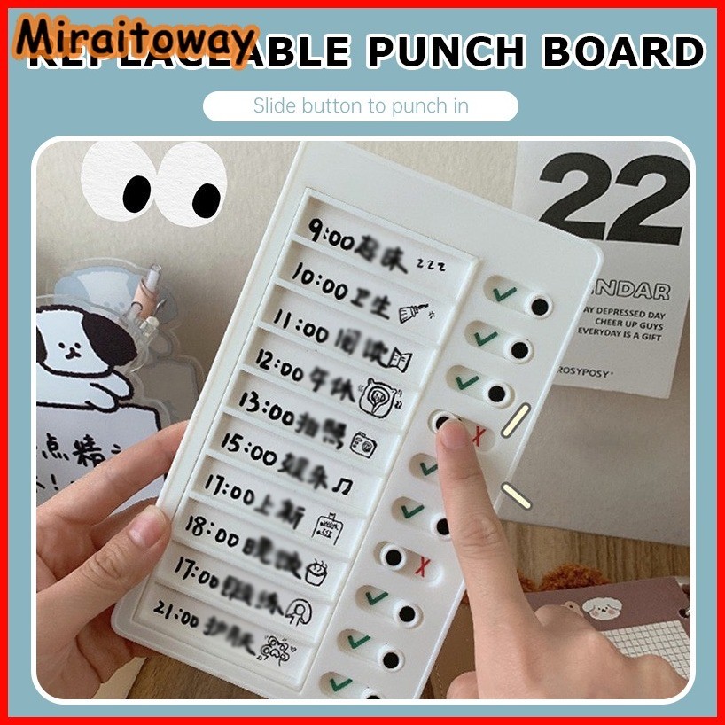 ஐ 【MT】Self-disciplined Card Punch Self-made Plastic Board Memo RV ...