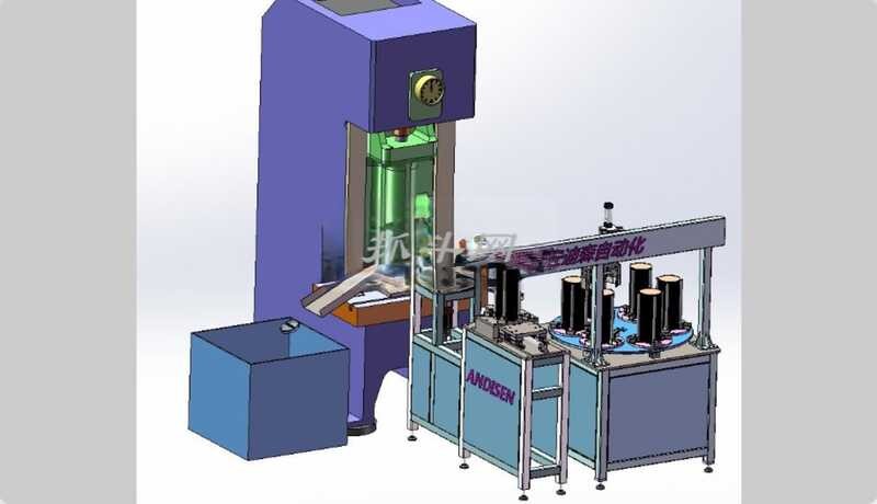 Punching rotary feeder 3D printing drawings SW model CAD design machine ...