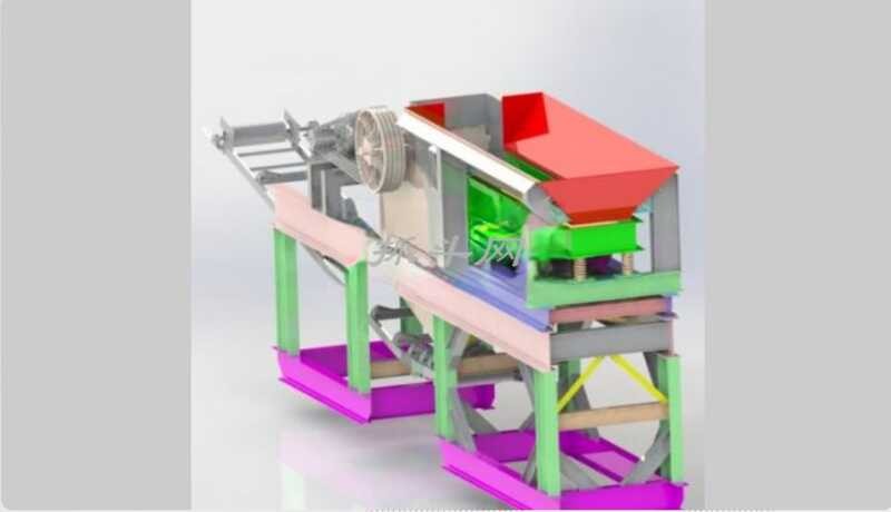 Mobile crusher 3D drawing printing SW model CAD design machine non ...