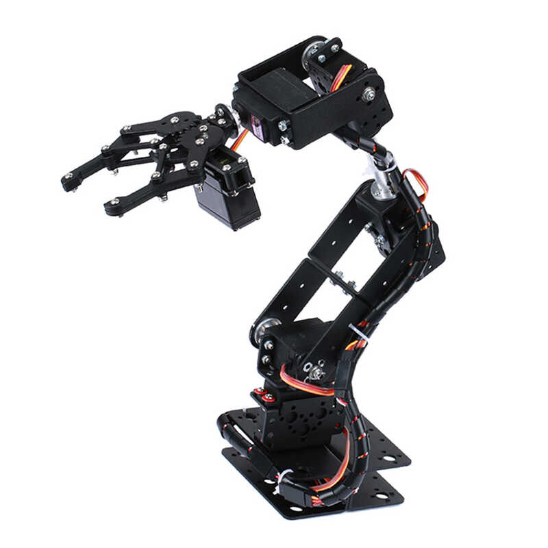 Robotic 6Dof Arm DIY Programming Robot Kit Servo Not Included | Shopee ...