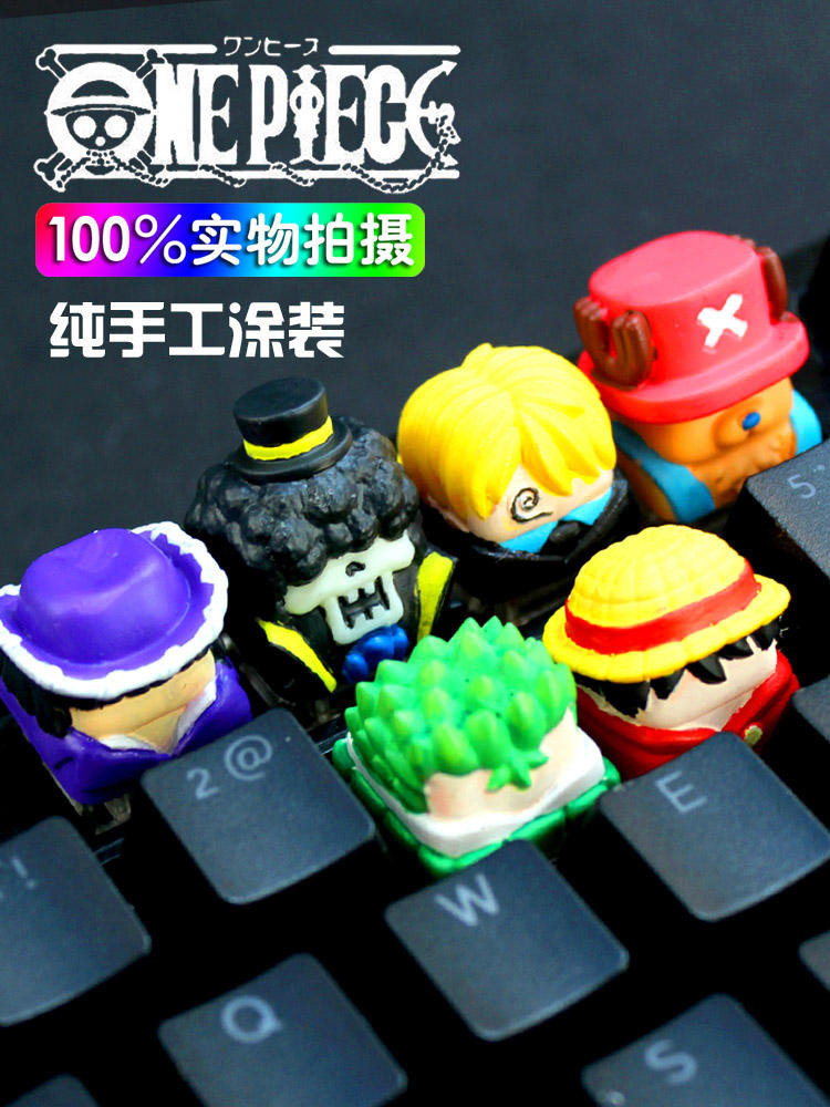 One Piece Keycap Customized Personalized Handmade Creative Keycap Luffy ...