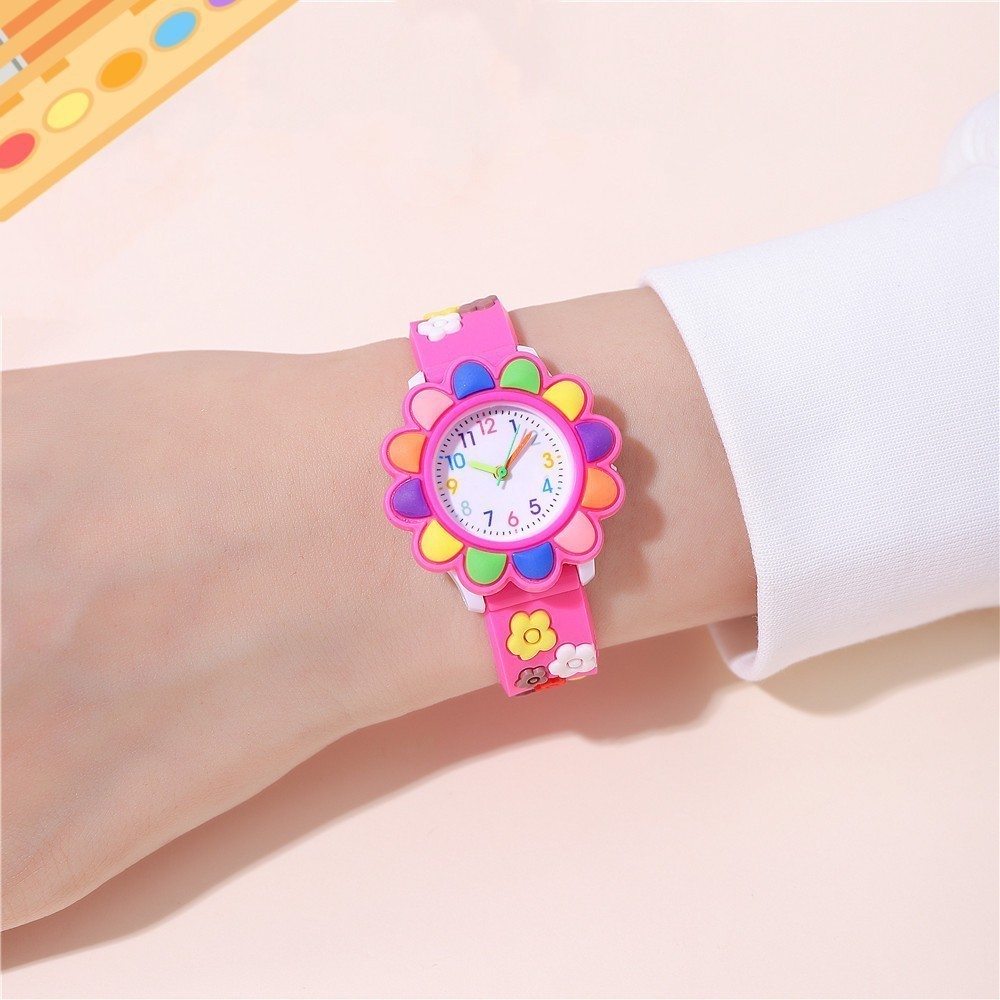 Kegllect Student Cute Watch Sweet Sunflower Cartoon Watches Flower ...