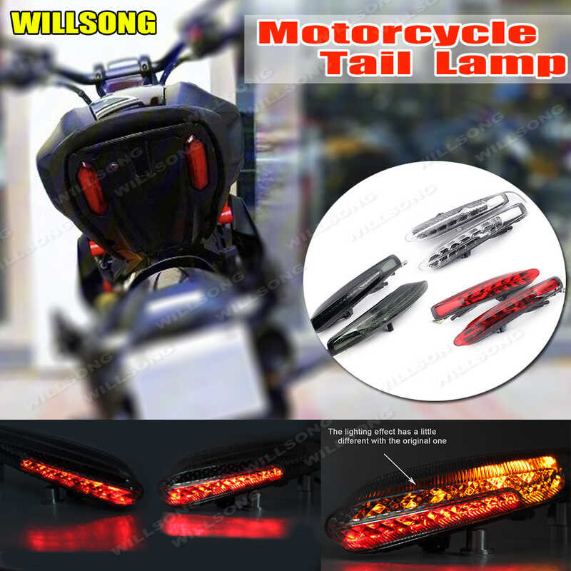 Para Sa DUCATI Diavel Carbon 2011-2015 LED Rear Tail Brake Light Turn ...