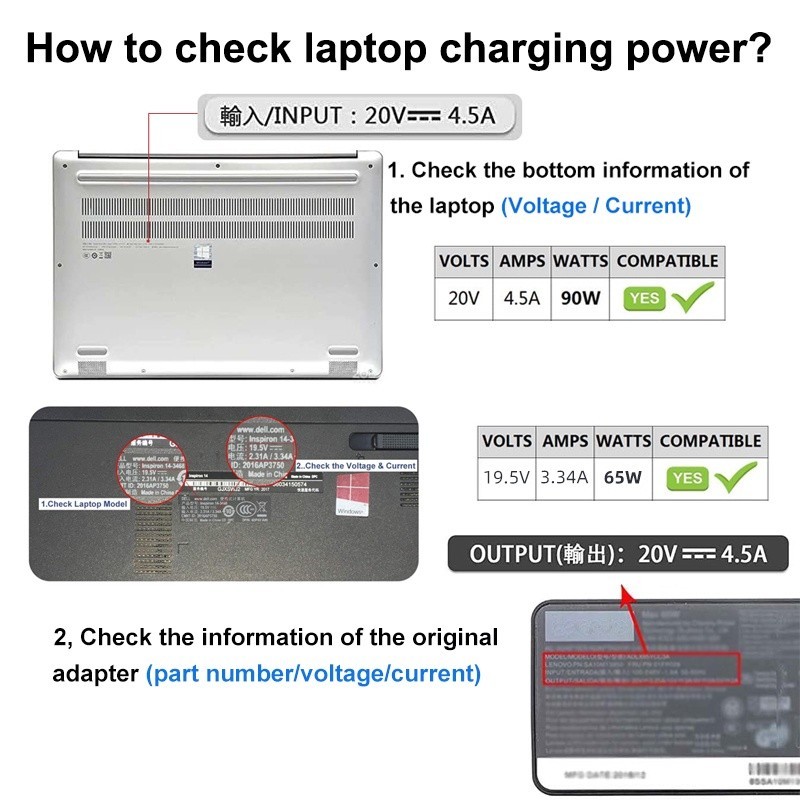 PD 100W Type C to Universal Laptop Charger Converter for DC Power ...