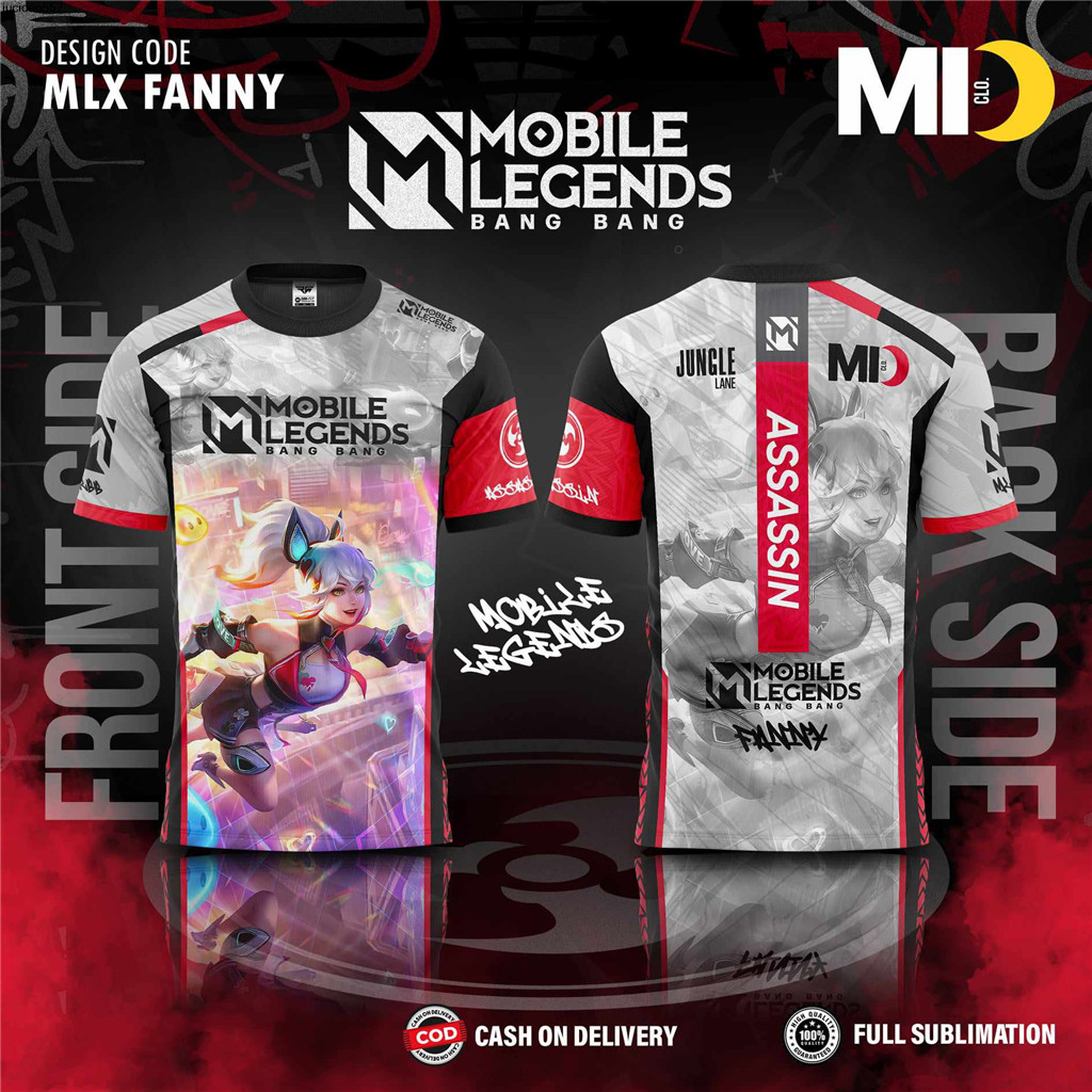 MLBB Sublimation Edition Premium-Spandex Mobile Legends Tees High ...