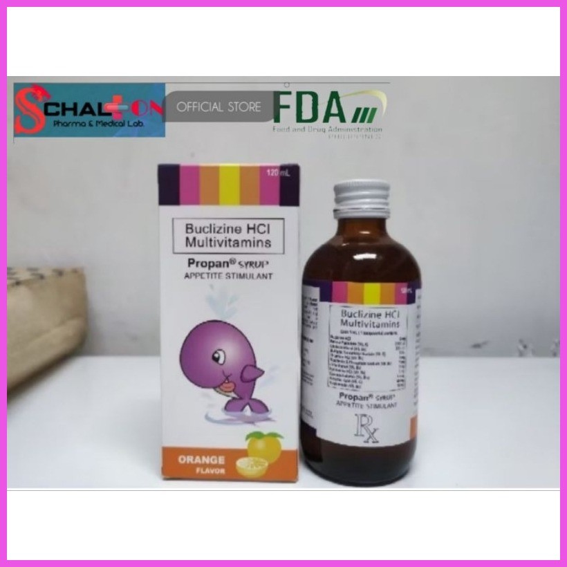 ∆ PROPAN SYRUP 120 ML (BUCLIZINE HCI MULTIVITAMINS | Shopee Philippines