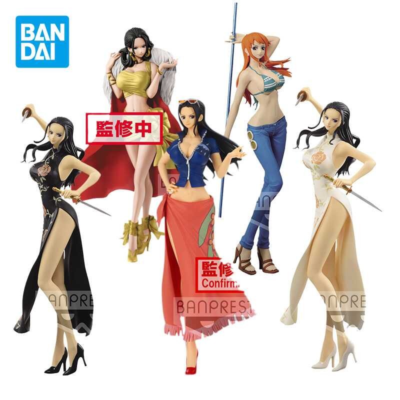 Bandai Genuine One Piece Glitter Glamours Boa Han Nico Robin Nami Anime ...