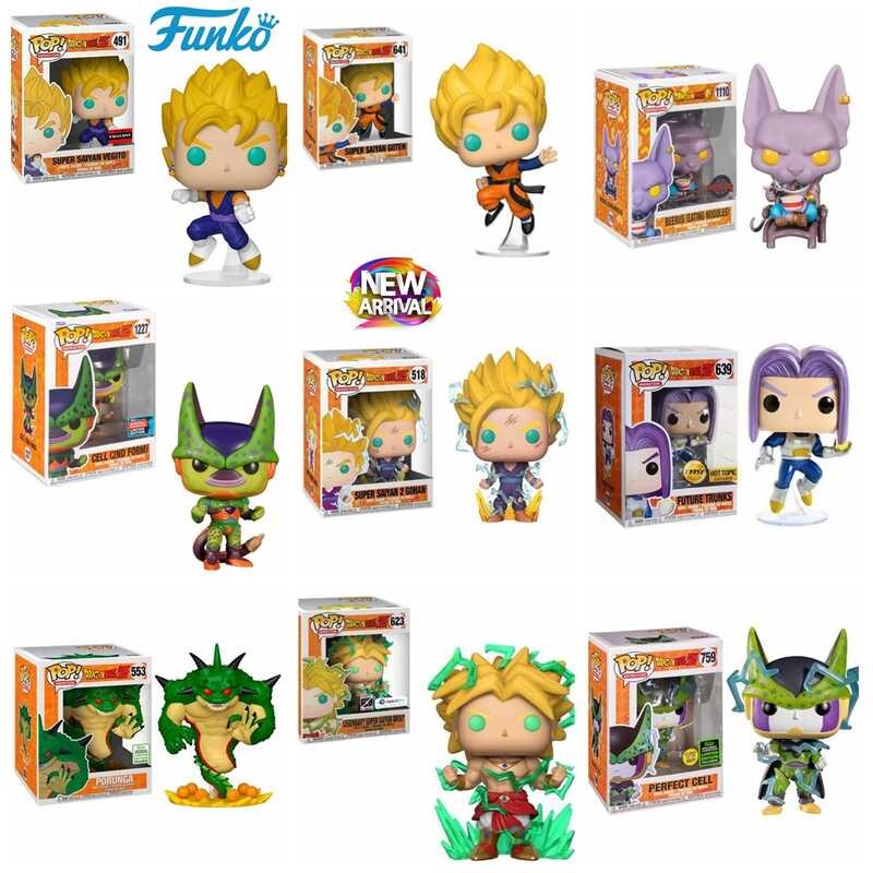 Funko Pop Dragon Ball GOHAN 518 PORUNGA 553 Future Trunks 639 BEERUS ...