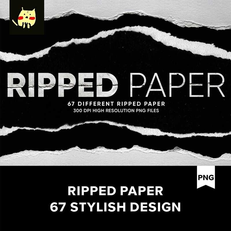 High definition tear paper, tear marks, torn paper edges, damaged ...