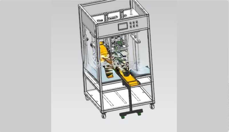 Four head ultrasonic welding machine 3D drawing printing SW model CAD ...