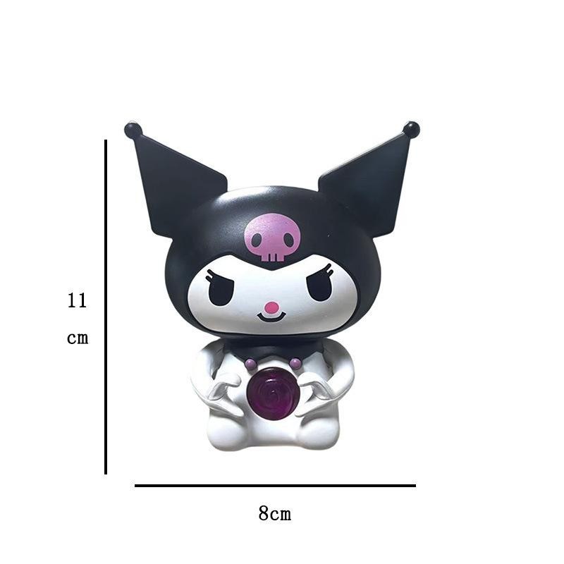 Cute Cartoon Kuromi Can Talk I Love You Heart 3D Doll Toys Boys Girls ...
