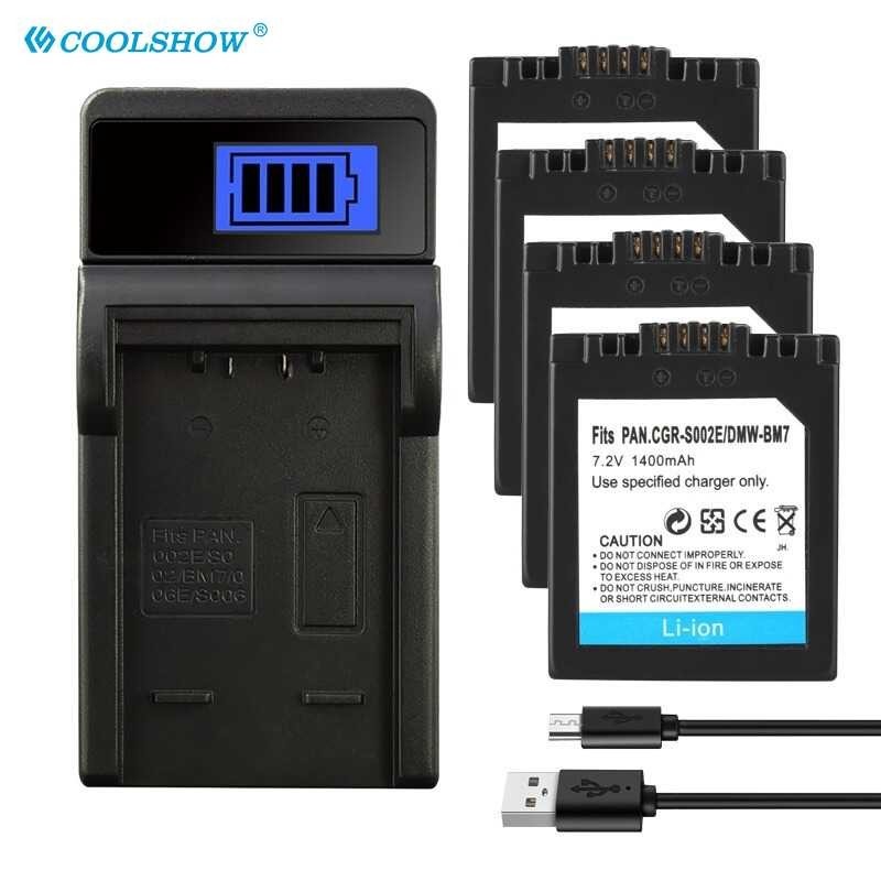 CGA-S002E CGA S002E CGAS002 S002 Camera Battery For Panasonic DMC-FZ1 ...