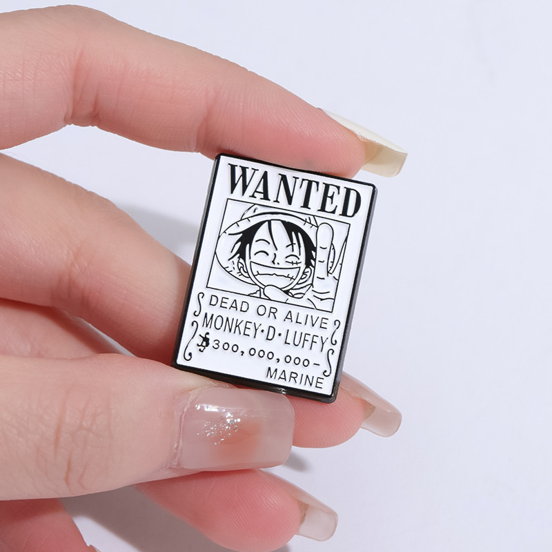 25 Styles Anime One Piece Enamel Brooch Luffy Pinsolar Impulse Brooch ...