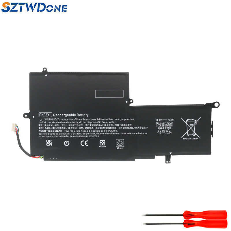 HP Spectre Pro X360 G1 G2 Pk03xl Tpn-Q157 Notebook Battery | Shopee ...