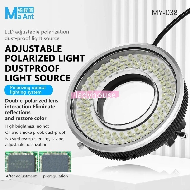 Original New MaAnt MY-038 LED Microscope Adjustable Polarized Dust ...