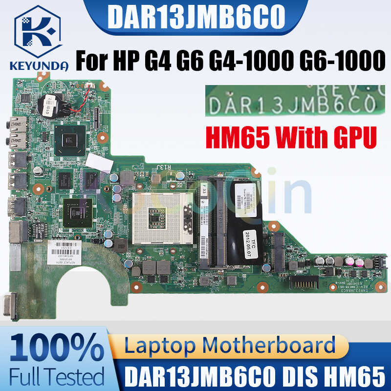 Dar13jmbfor HP Pavilion G4 G6 G4-1000 G6-1000 Notebook Mainboard 681045 ...