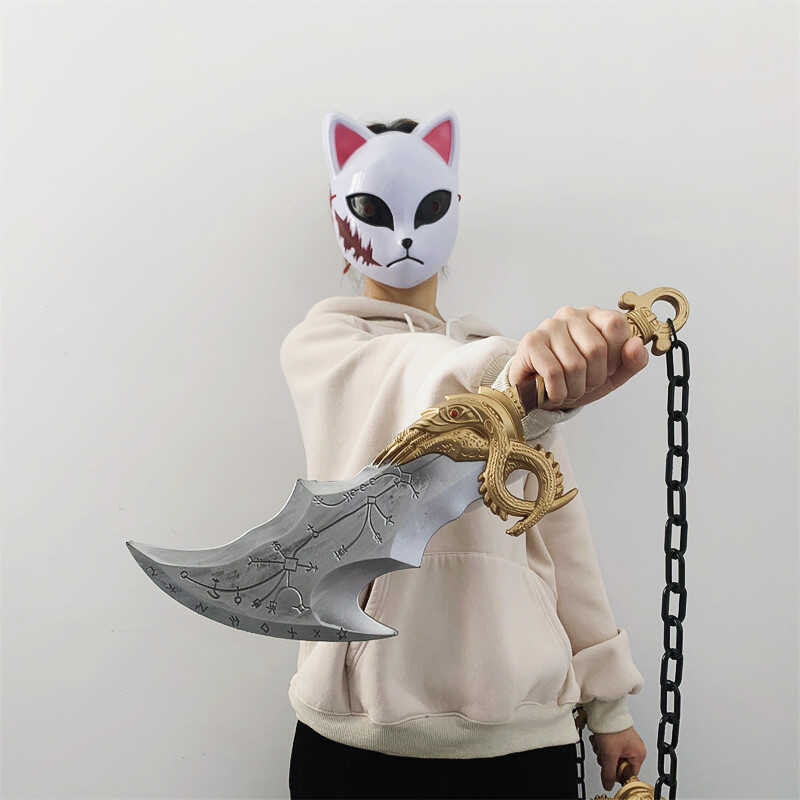 Diyos Ng Digmaan 4 Athena Blade Flame Tomahawk Chained Cosplay Prop Arm ...