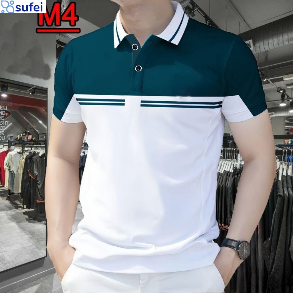 Men's polo shirt made of cool, stretchy fabric, Slim fit men's polo ...
