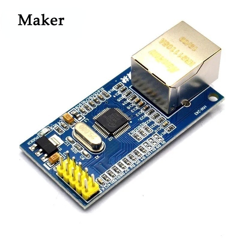 Network Module W5500 Full Hardware TCP / IP Protocol Stack Ethernet 51 / STM32 Microcontroller ...