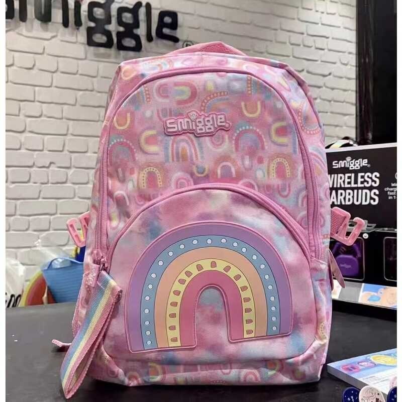 & Smiggle Rainbow Backpack Cute Girl Primary Shoolbag Backpack Para Sa ...