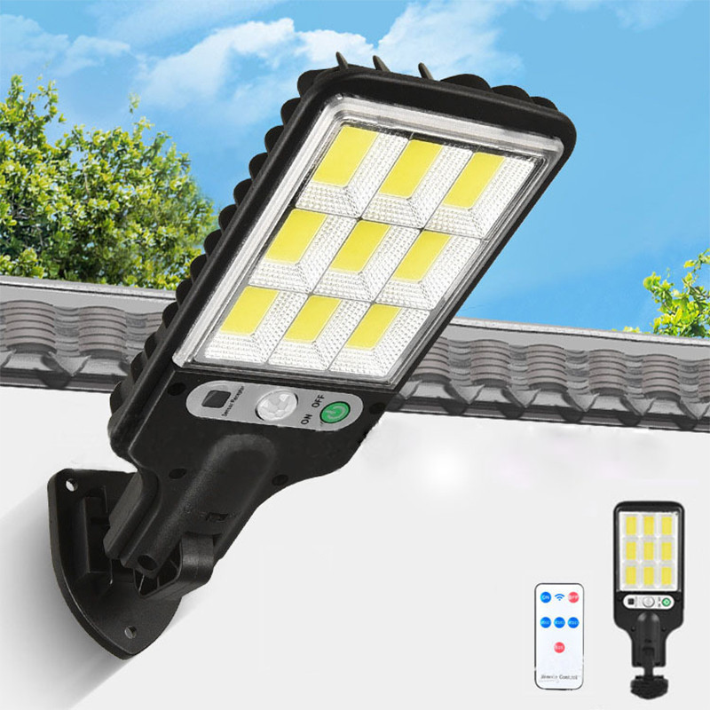 3 Modes 108 COB Solar Wall Light Motion Detect LED Outdoor Lighting ...