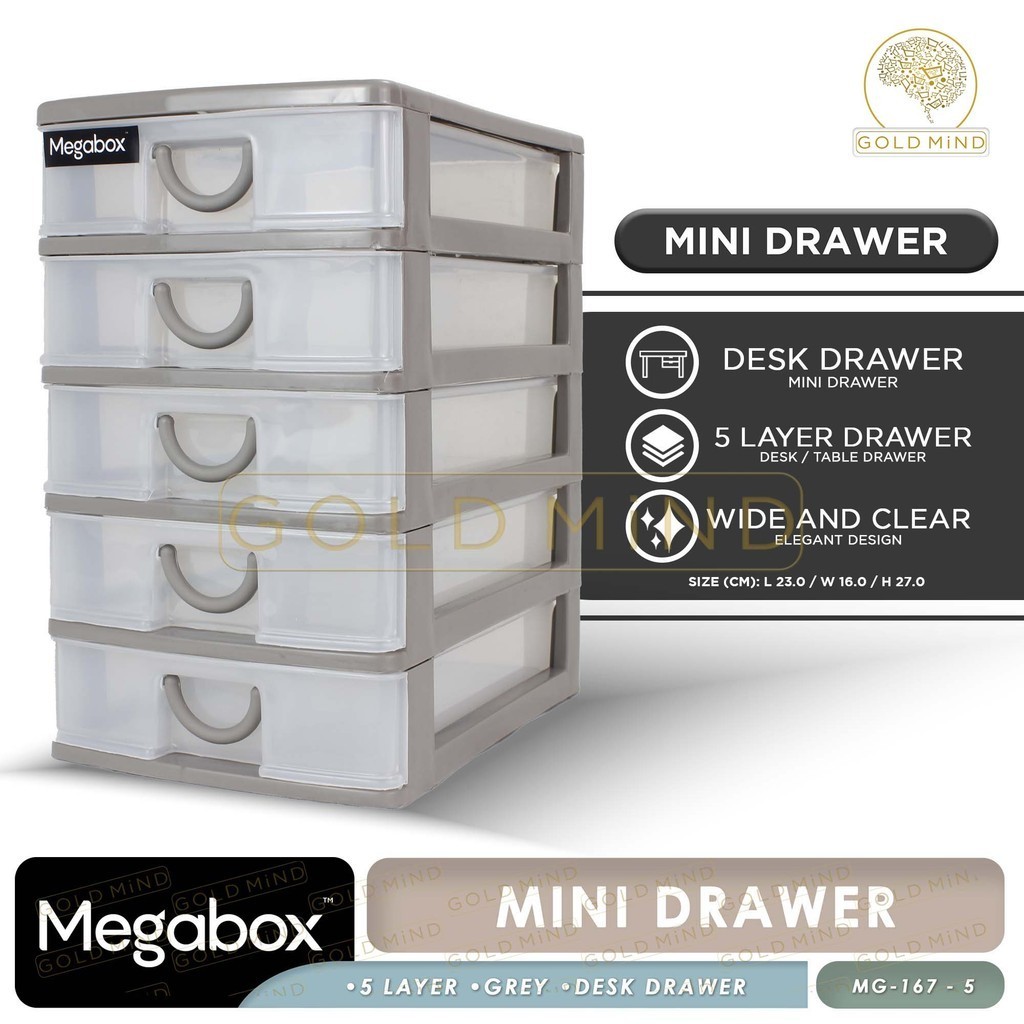 Megabox Mg167 Small Drawer 5 Layers | Shopee Philippines