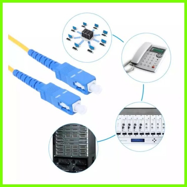 Allan 3M Fiber Optic Cable PLDT Router extension Jumper Cable SC/UPC-SC ...