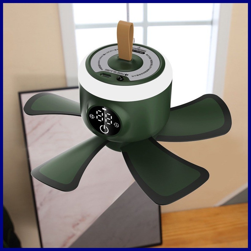 Lithium battery mini ceiling fan Tent fan / dormitory ceiling fan ...