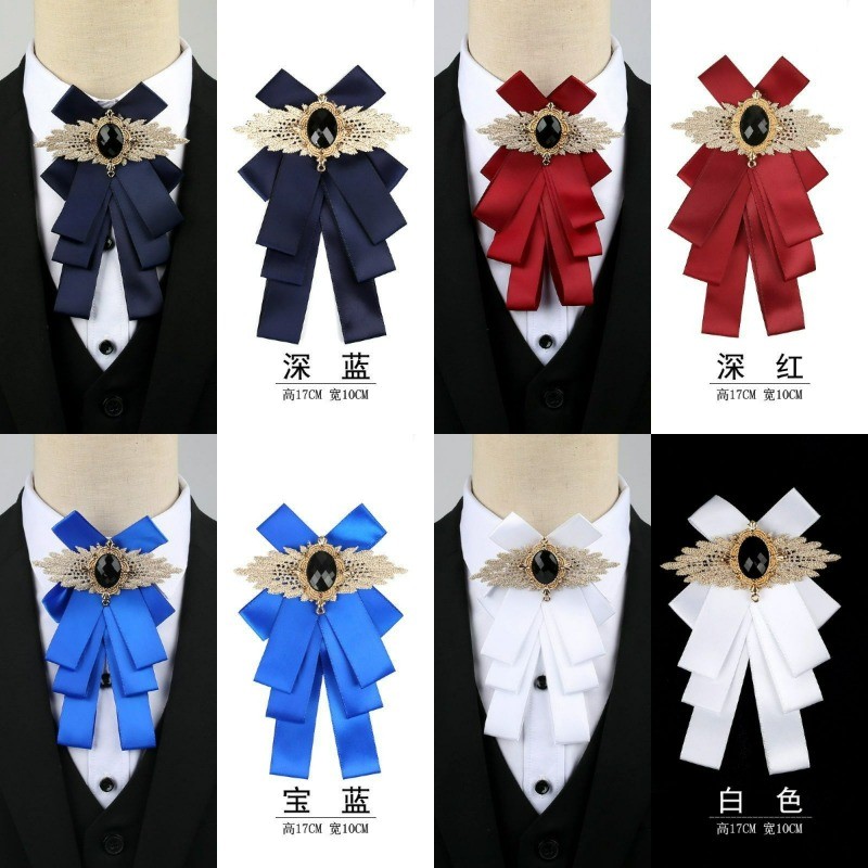 Men's Suit Collar Flower Host Multi-layer Bow Tie Opening Clothing ...