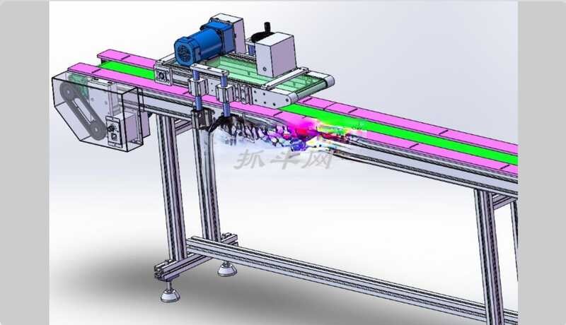 Double layer adjustable assembly line 3D drawing printing SW model CAD ...