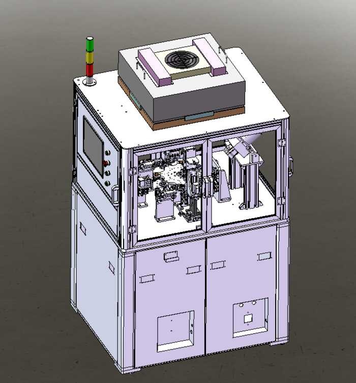 Automatic detection equipment 3D drawing printing SW model CAD ...