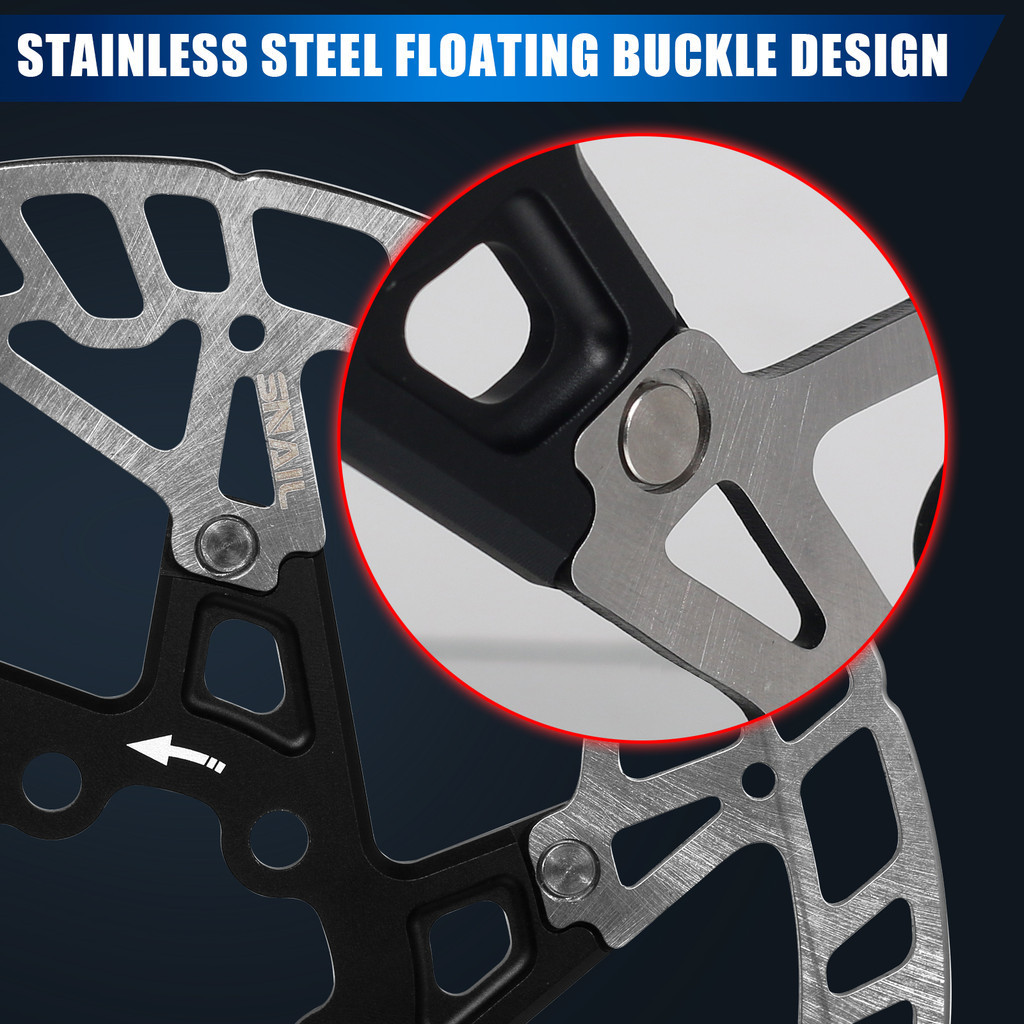 BUCKLOS MTB 160mm Rotors Mountain Bike Brake Disc Rotor RB Floating ...