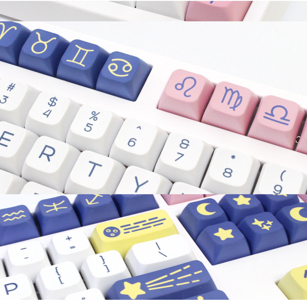 【Constellation Theme】Keycaps 134 Keys XDA Profile Cute Constellation ...