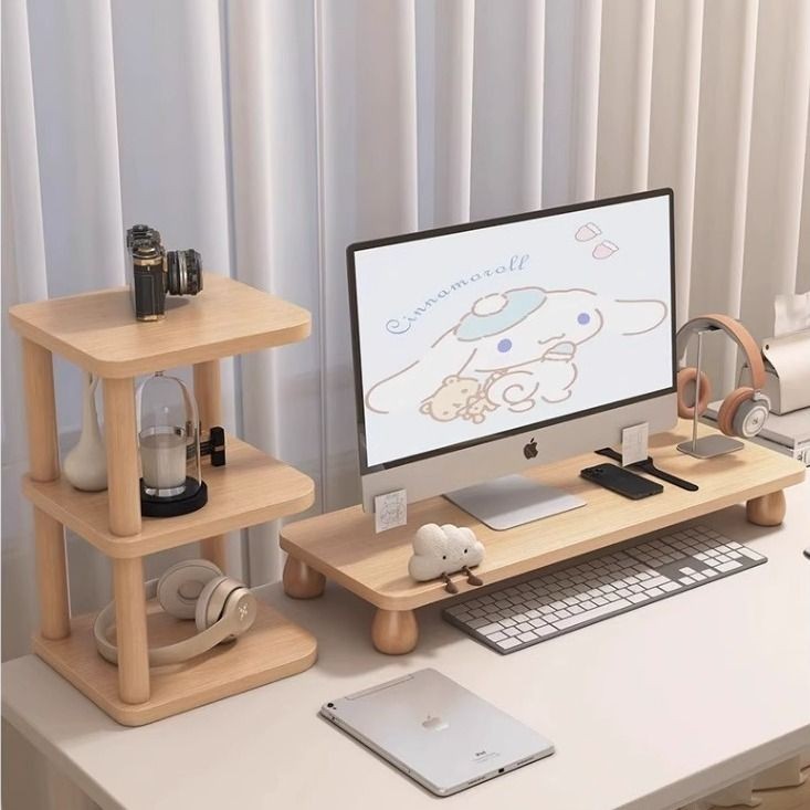 Display Elevated Rack Office Rack Desktop Computer Stand Dormitory ...