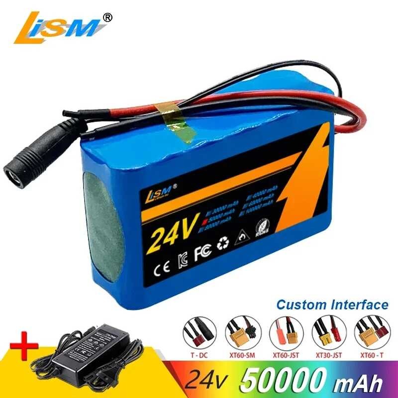 B9a 24V 3 6S2p Li-Ion Battery 50000Mah 18650 24 V Lithium Pack With BMS ...