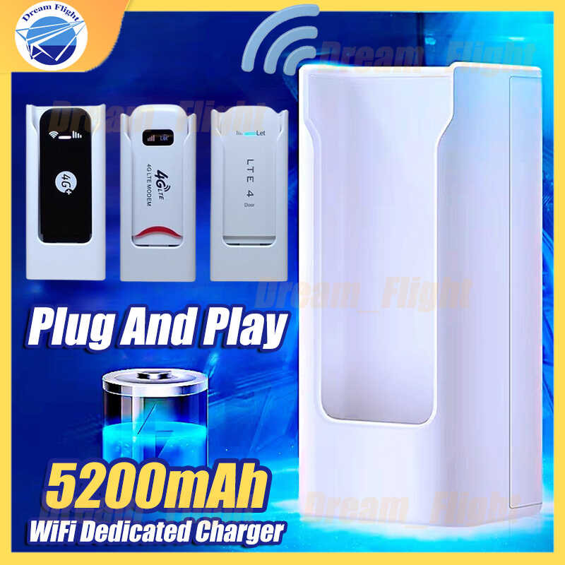 5200Mah Mobile Wifi Charging Power Bank Compartment 4G Network Portable ...