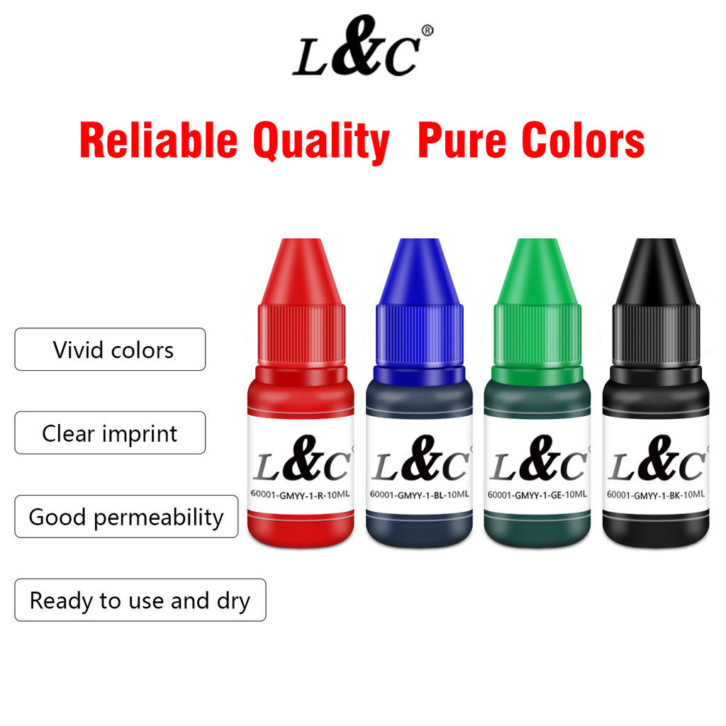 L&C 10m Oil Based Photosensitive Stamp Ink used for Company Stamps ...