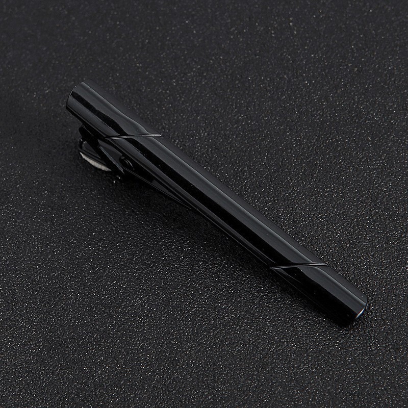 EFAN New Silver Gold Black Blue Copper Necktie Clip Formal Men's ...