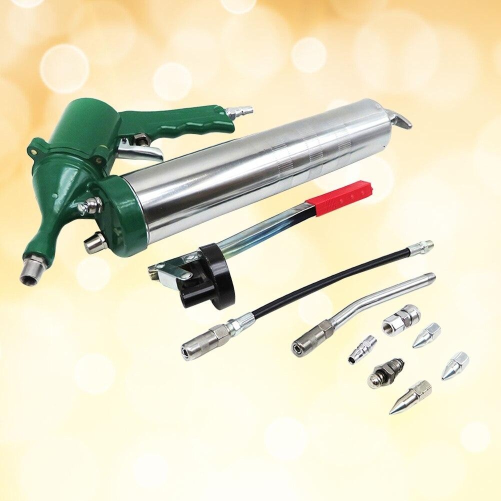 400CC Car Pneumatic Manual Grease Gun Oiler Air-Operated Steel Durable ...