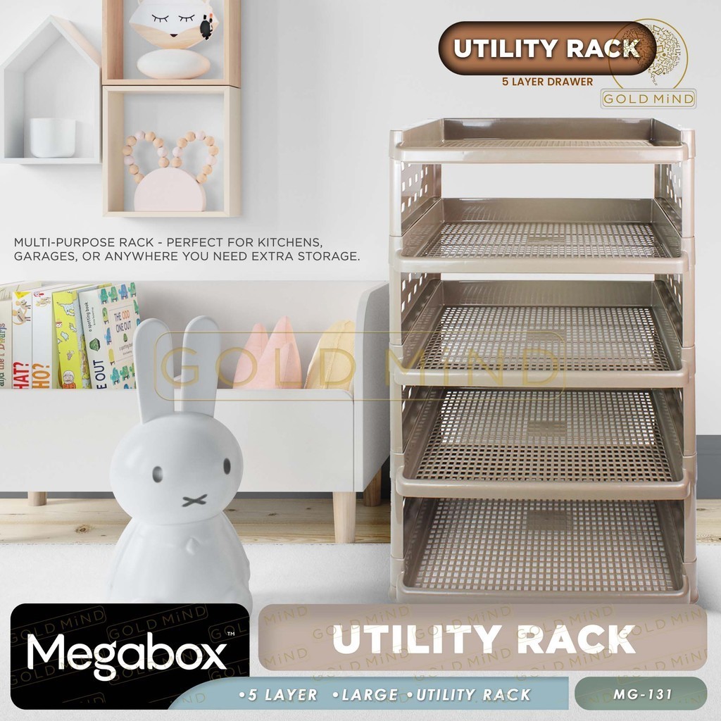 Megabox 5 Layers Wide Multi-Purpose Rack | Shopee Philippines