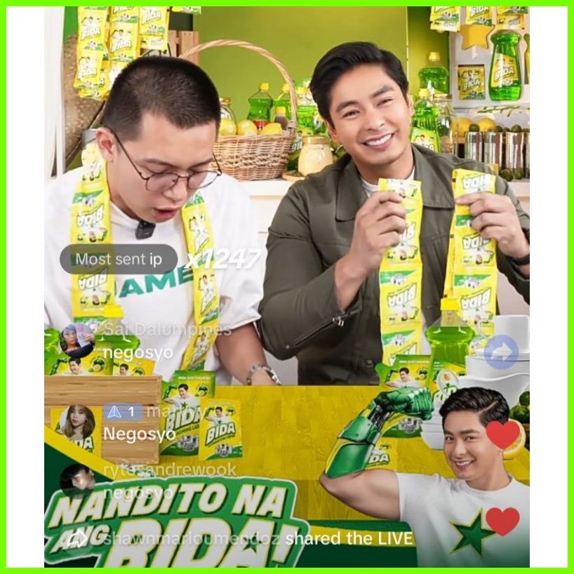 COCO MARTIN BIDA DISHWASHING LIQUID (12PCSX20ml Sachet) BIDA KONTRA ...