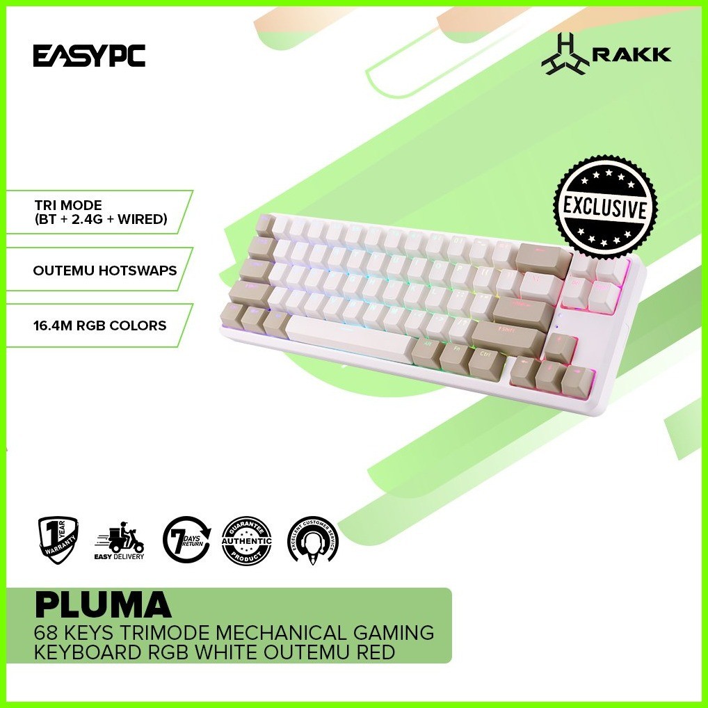 ⊙ EasyPC | RAKK Pluma 68 and Pluma V2 57 keys Wireless Mechanical ...