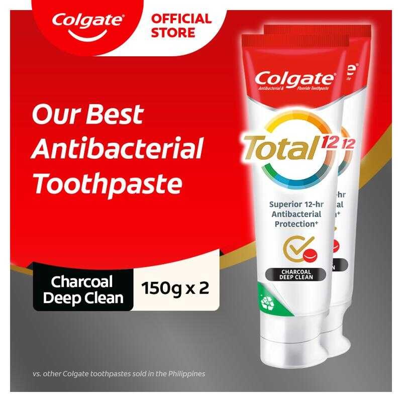Total 12 Multi- Toothpaste Charcoal Deep Clean, 12-Hour Protection 150G ...