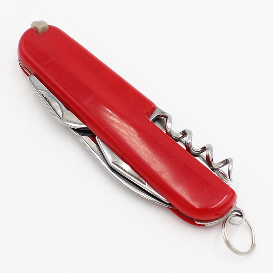 Deluxe Tinker Swiss Knife, 11 Functions, Swiss Made Pocket Knife, Screwdriver, Key Ring and Wire ...