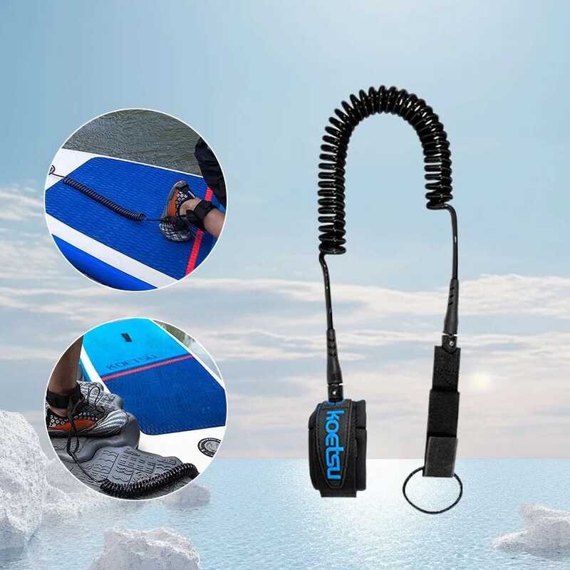 7Mm Surf Safety TPU Kayak Boat Leash Adjustable Stand Up Paddle Rope ...
